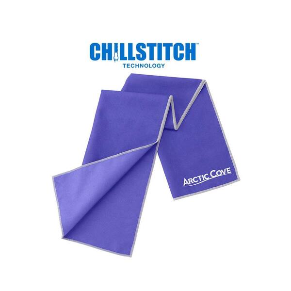 Arctic Cove 12 in. x 33 in. Large Cooling Towel Purple MAC550CT - The ...