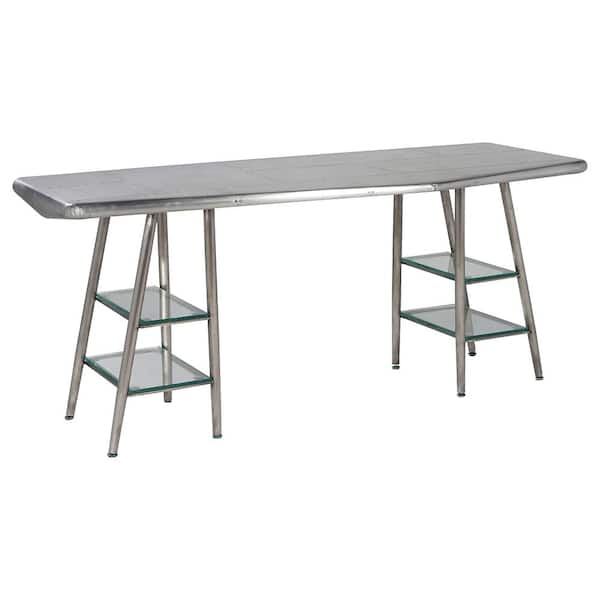 Acme Furniture 30 in. Aluminum Writing Desk 92790 - The Home Depot