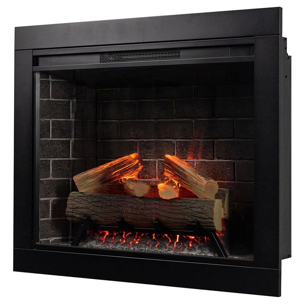 Modern Ember Uptown 33 in. Smart Electric Fireplace Insert Heater with ...