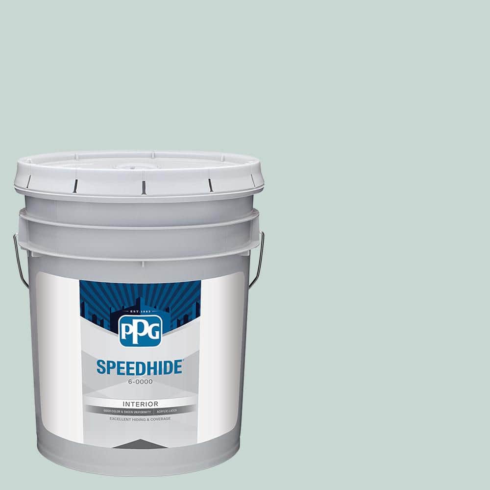 SPEEDHIDE 5 gal. PPG1143-2 Blue Lullaby Semi-Gloss Interior Paint ...