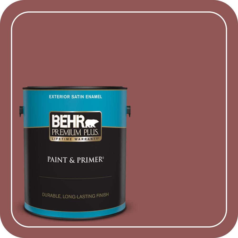 BEHR PREMIUM PLUS 1 gal. #MQ1-16 Carpe Diem Satin Enamel Exterior Paint ...