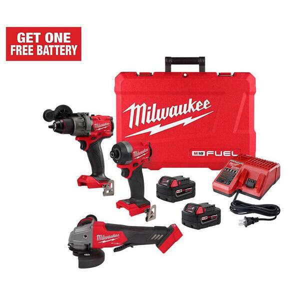Milwaukee M18 FUEL 18-Volt Lithium-Ion Brushless Cordless Combo Kit 2 ...