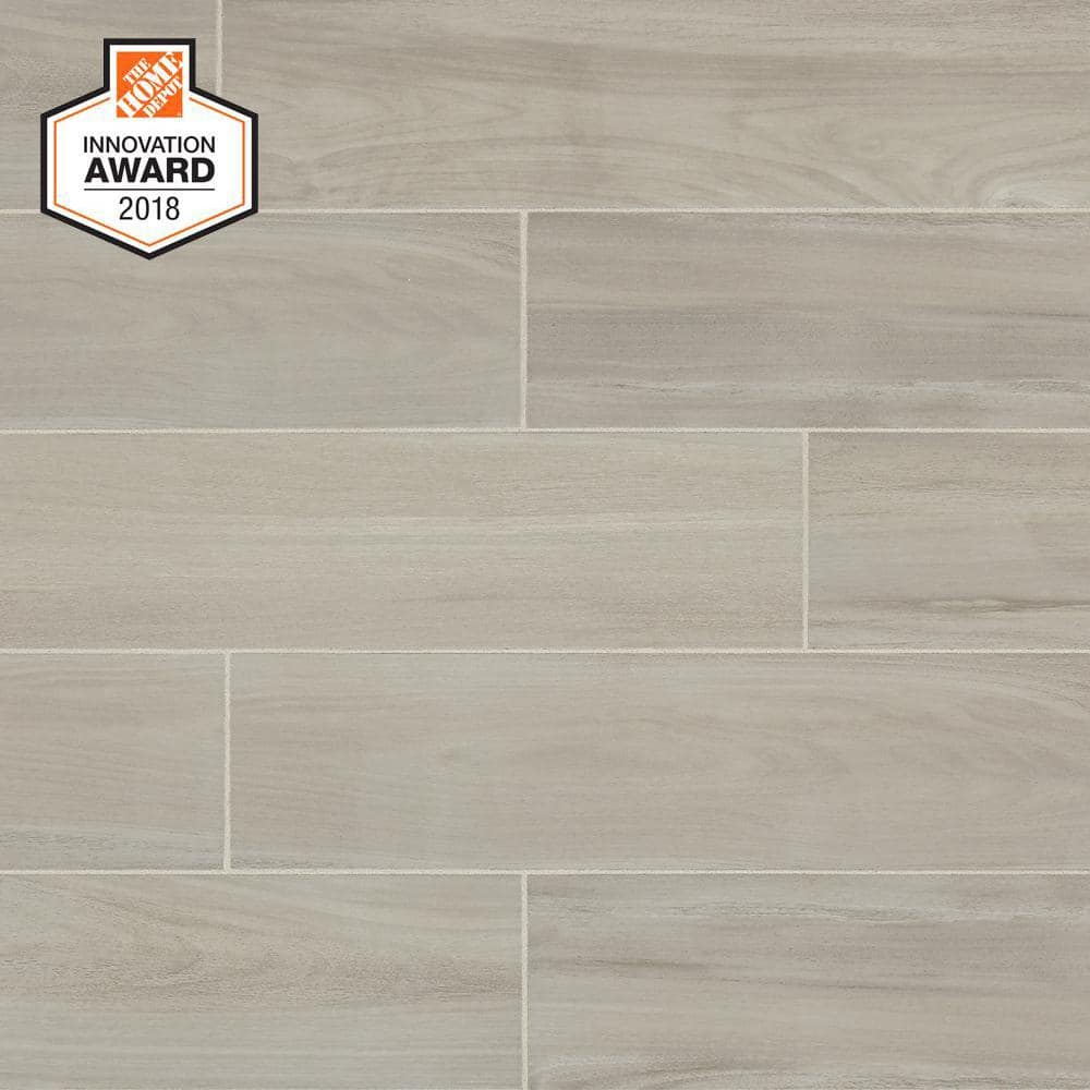 Reviews for Lifeproof Linen Wood 6 in. x 24 in. Glazed Porcelain Floor ...