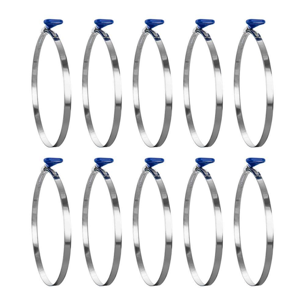 ‎POWERTEC 6 in. Stainless Steel Adjustable Key Hose Clamp, Thumb Screw ...