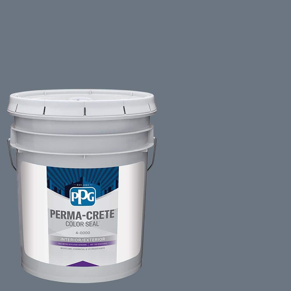Perma-Crete Color Seal 5 gal. PPG1041-6 Sheffield Gray Satin Interior ...