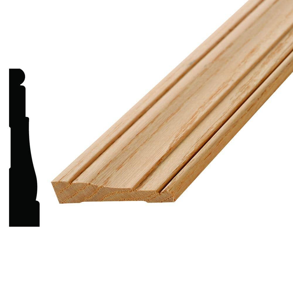 Alexandria Moulding WM 445 5/8 in. x 3-1/4 in. Oak Casing Moulding ...