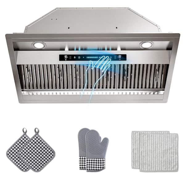 INATECK 36 in. 400 CFM Convertible Insert Range Hood with Remote, Touch ...