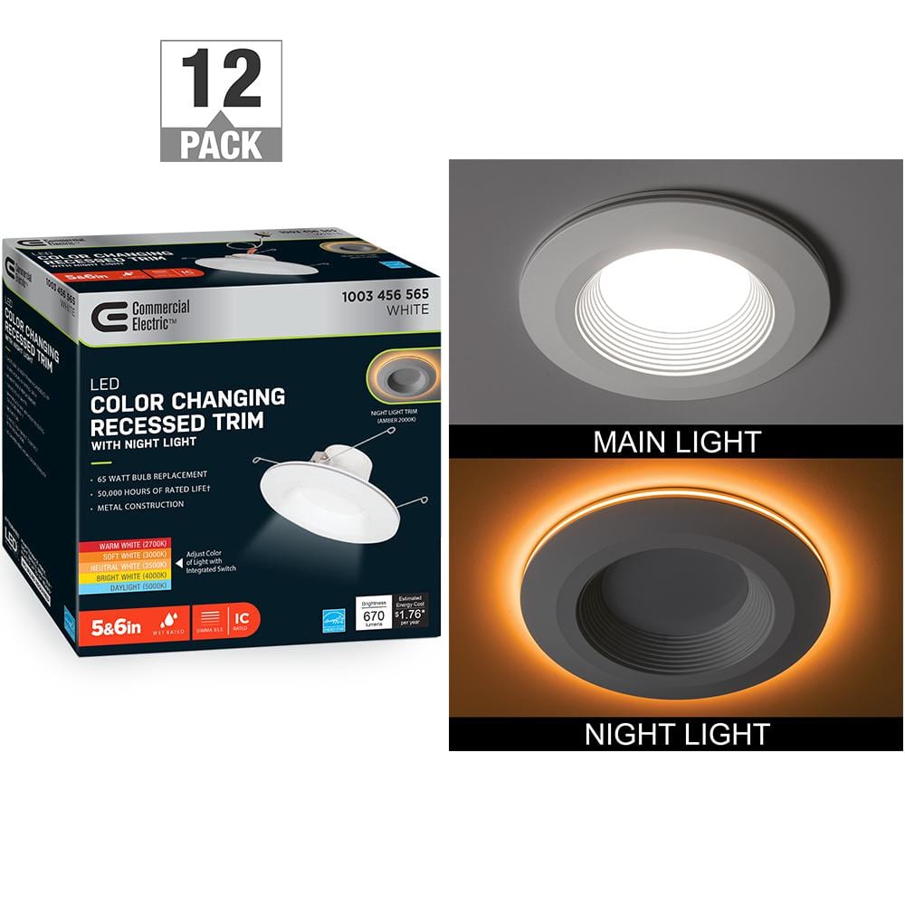 Reviews for Commercial Electric 6 in. Retrofit Integrated LED Recessed ...