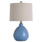 StyleCraft Cameron - Ceramic Table Lamp - Seaside Storm Blue Finish ...