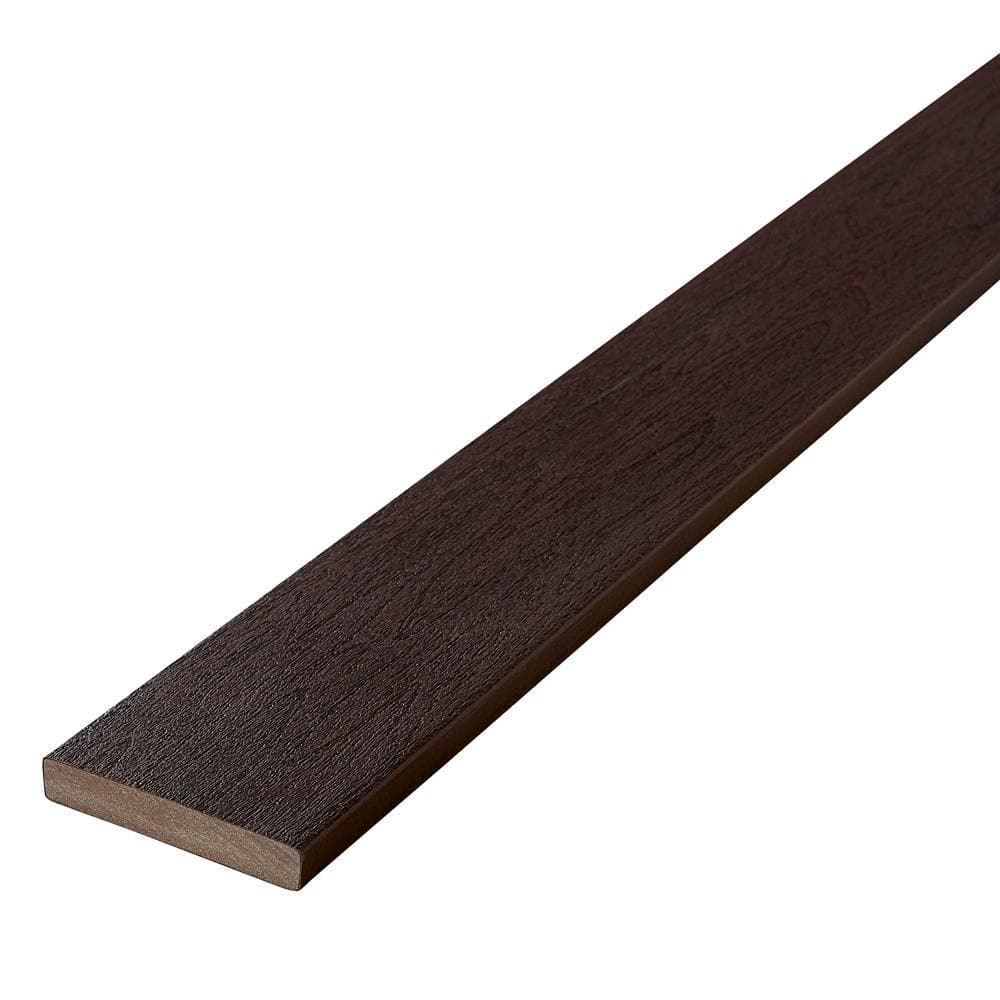 1x6-12' Concordia Symmetry Capped Composite Deck Board-Burnt Umber ...