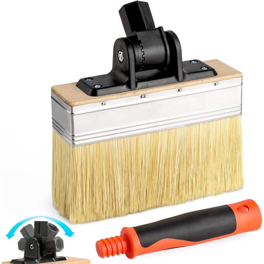 KIWDZFU 7 in. Adjustable Stain Applicator Wide Deck Paint Brush ...