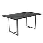 COSMO LIVING Astor 64 in. Rectangle Black Faux Marble Top 4-Seating ...