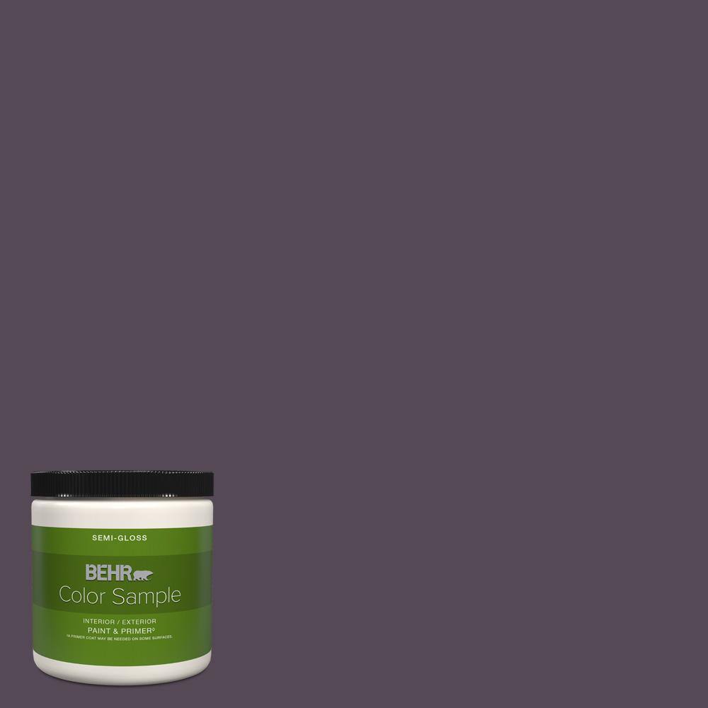 BEHR PREMIUM PLUS 8 oz. #BXC-51 Deep Mulberry Semi-Gloss Interior ...