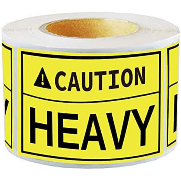 Fluorescent Yellow Heavy Special Handling Shipping Pallet Label ...