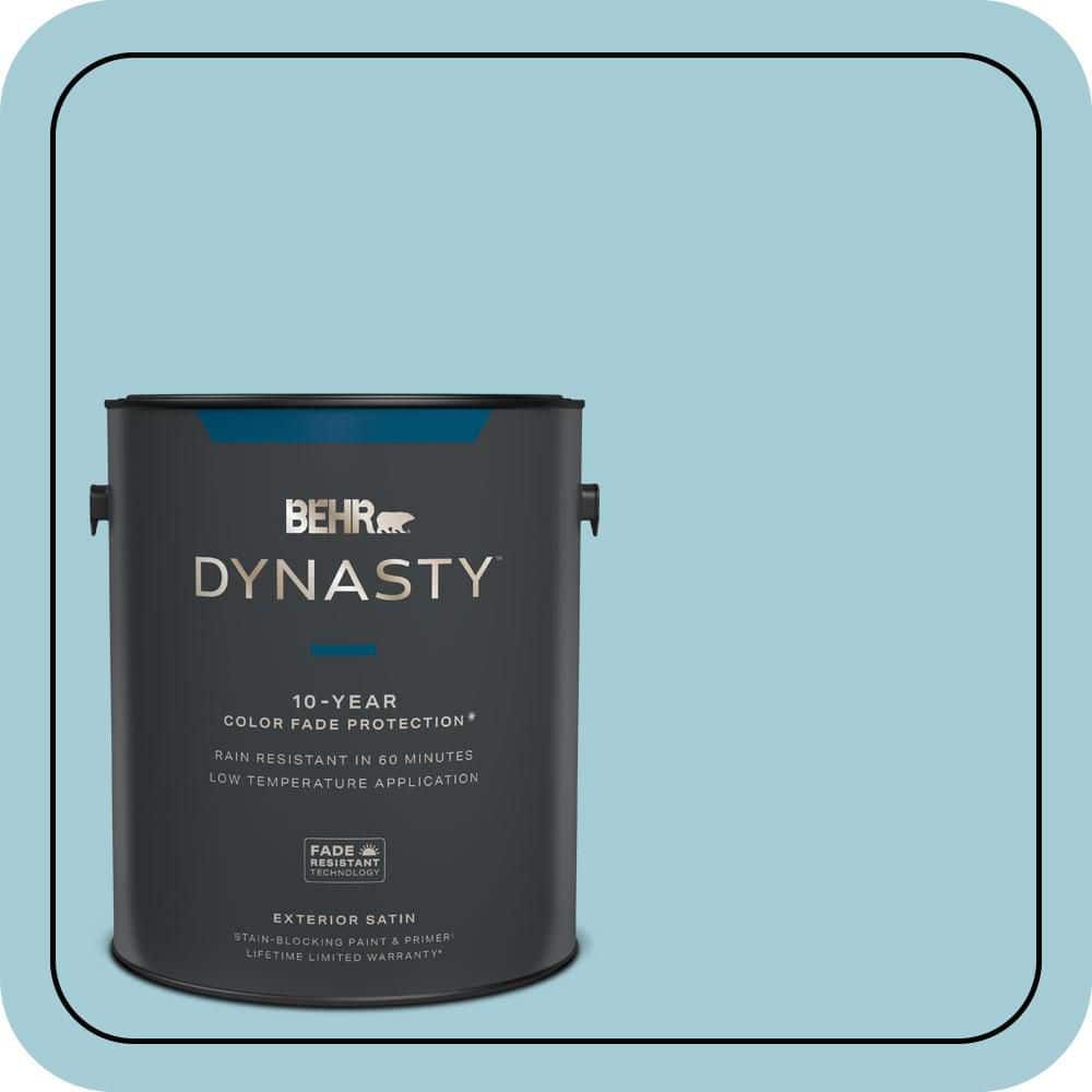 BEHR DYNASTY 1 gal. #S460-2 Drip Satin Enamel Exterior Stain-Blocking ...