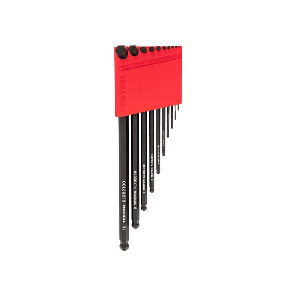 TEKTON Ball End Hex L- Key Set with Holder, 10-Piece (1.3-10 mm ...