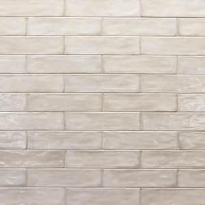 Jeffrey Court Rustico Blanco 3 in. x 12 in. Glossy Rectangle Ceramic ...