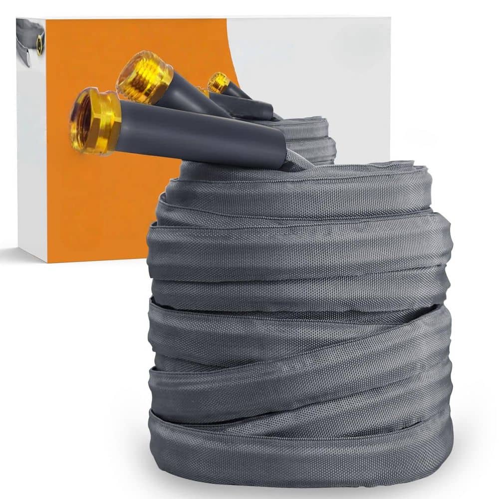 OGETFUUR 3/4 in. x 50 ft. Non-Expanding Garden Hose, Ultra-Light and ...