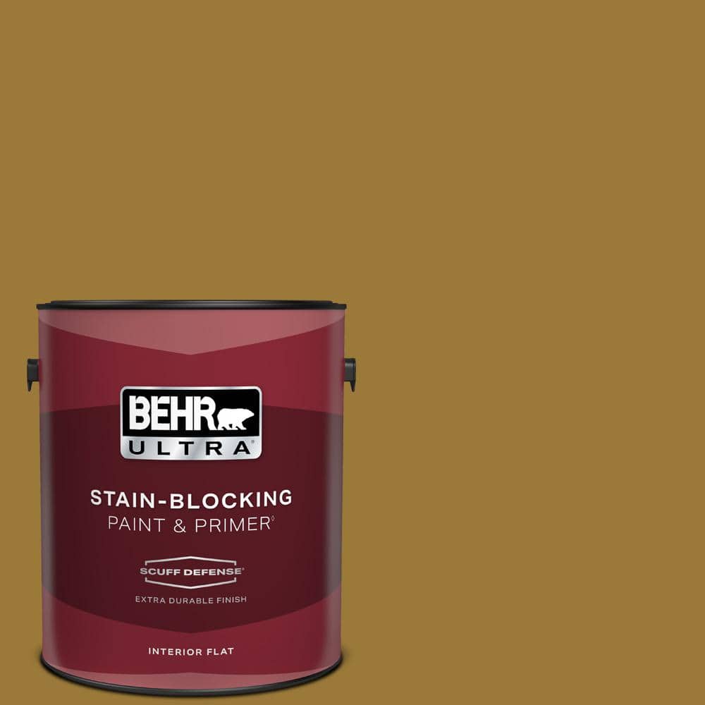 BEHR ULTRA 1 gal. #M300-7 Persian Gold Extra Durable Flat Interior ...