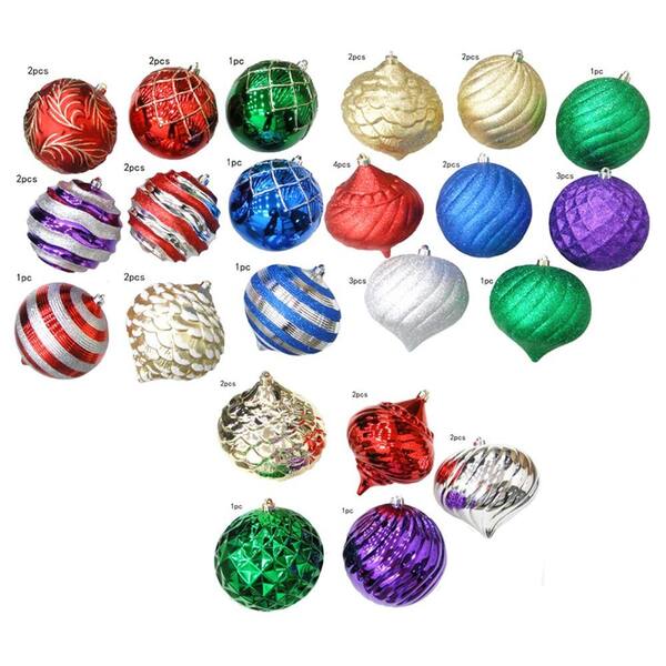 Home Accents Holiday 7 8 In Assorted Shaped Shatter Resistant