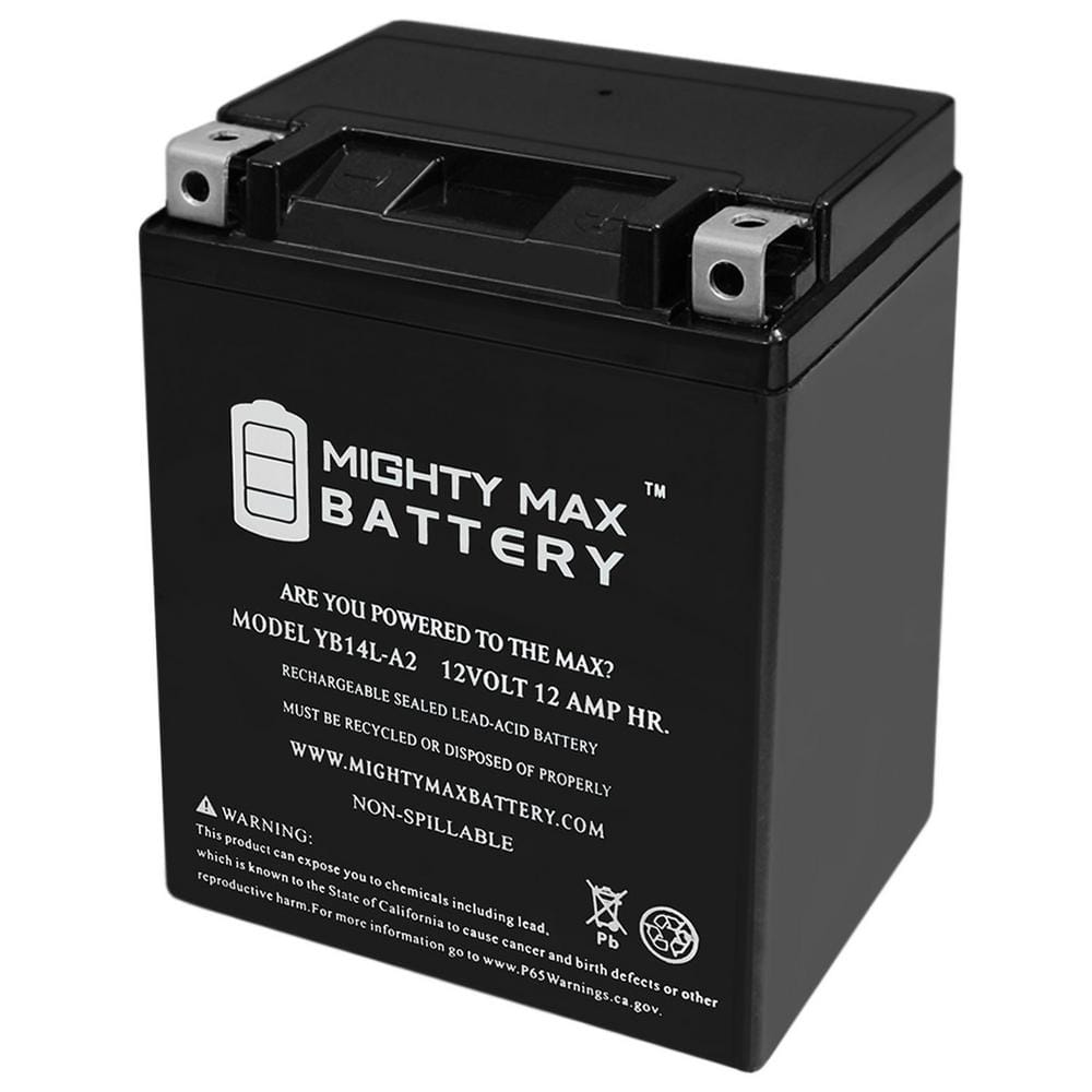 YB14L-A2 12-Volt 12Ah Replacement Battery for GTX14AHL-12B, ETX15L ...