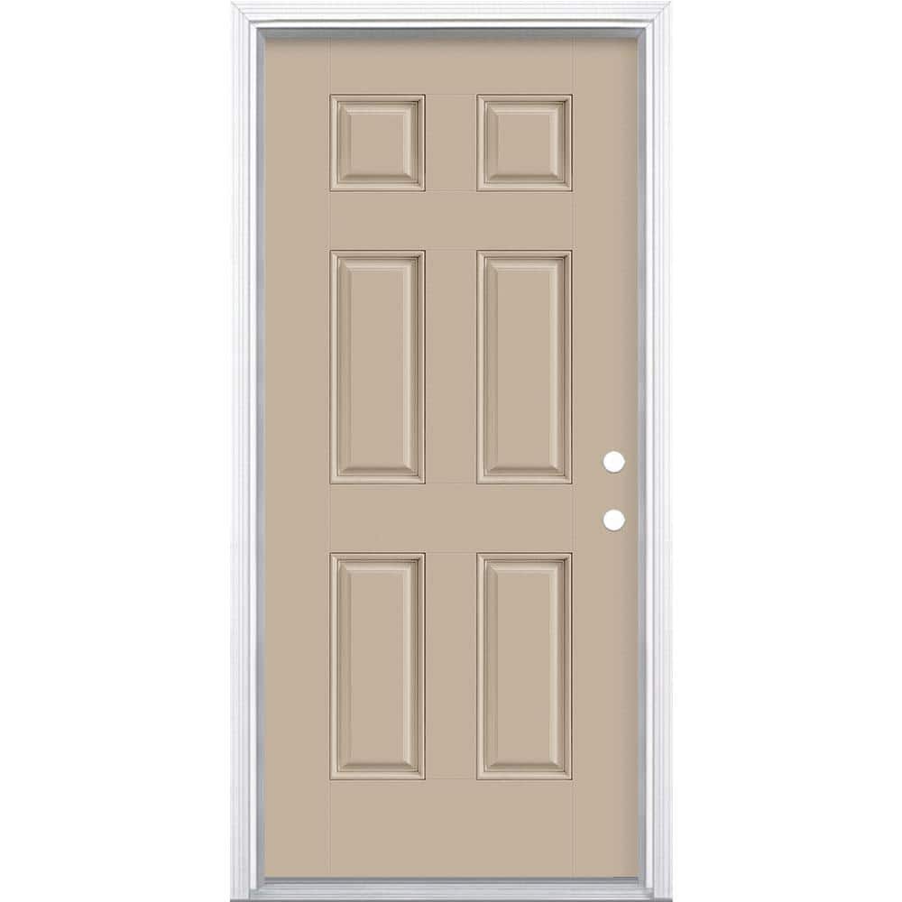 Reviews for Masonite 36 in. x 80 in. 6-Panel Canyon View Left Hand ...