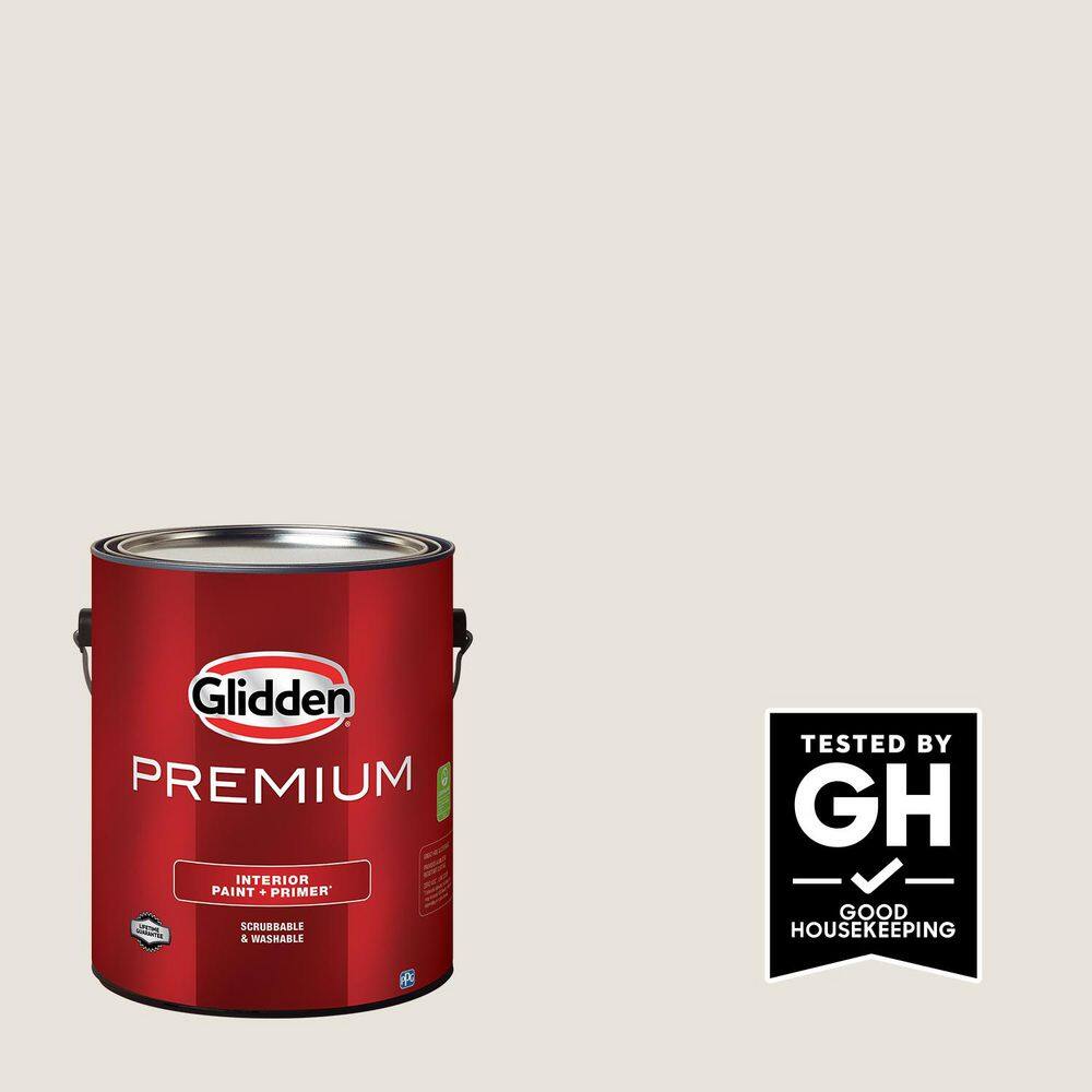 Glidden Premium 1 gal. PPG1021-1 Mountain Gray Satin Interior Latex ...