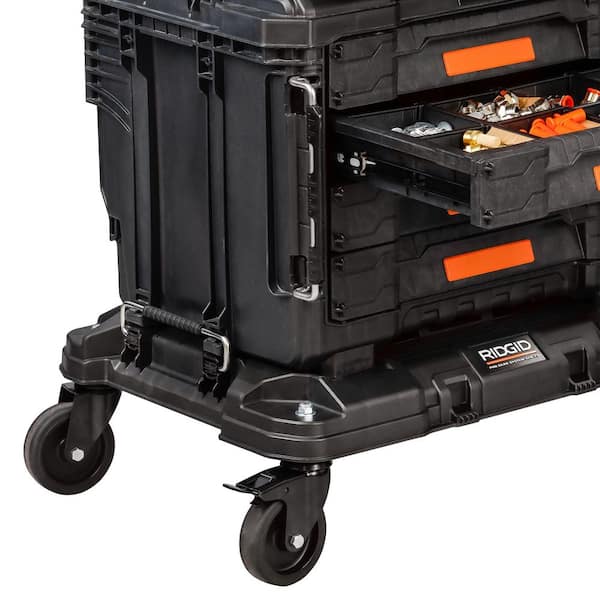 RIDGID Dolly 24 in. x 18 in. Black Modular Tool Cart 262824 - The Home ...