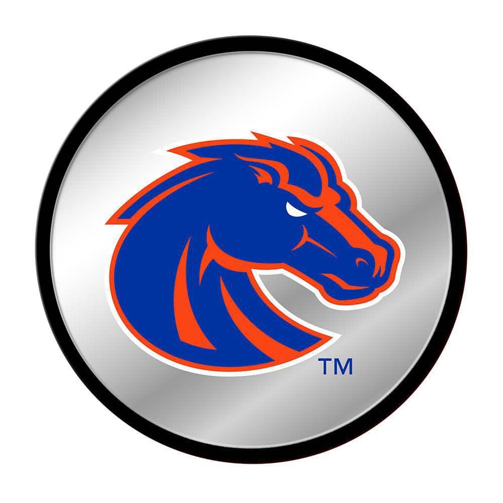 The Fan-Brand 17 in. Boise State Broncos Mascot Modern Disc Mirrored ...