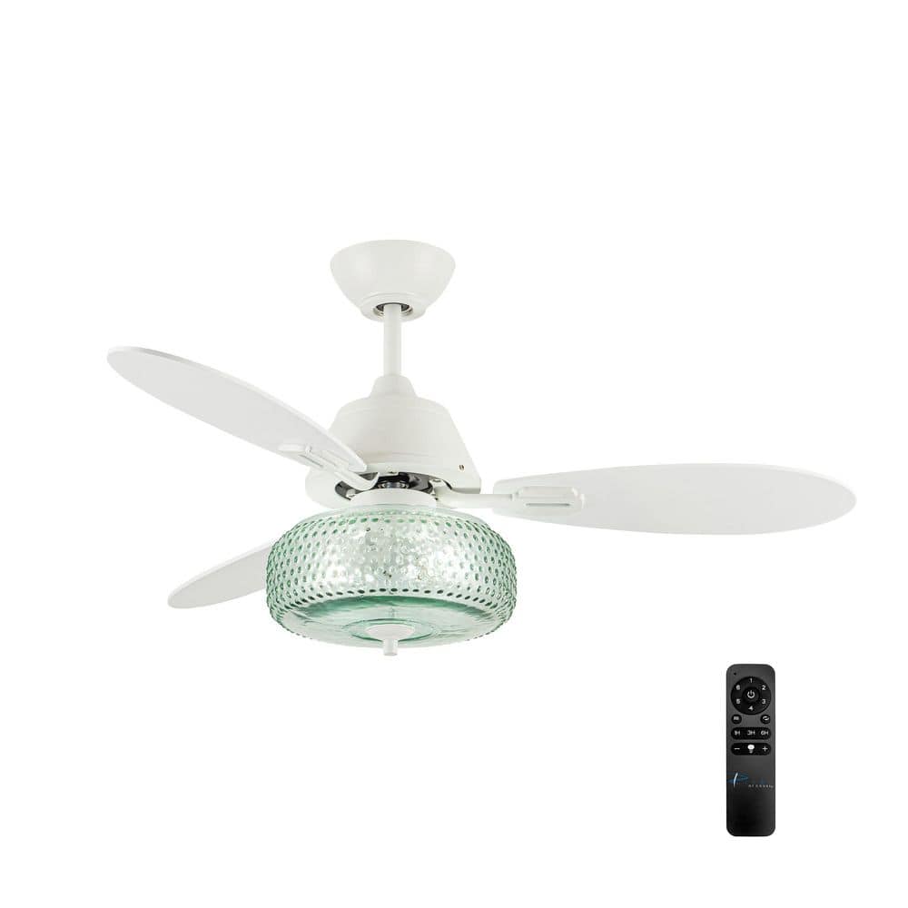River of Goods Eloise 42 in. 2-Light Indoor White Ceiling Fan with ...