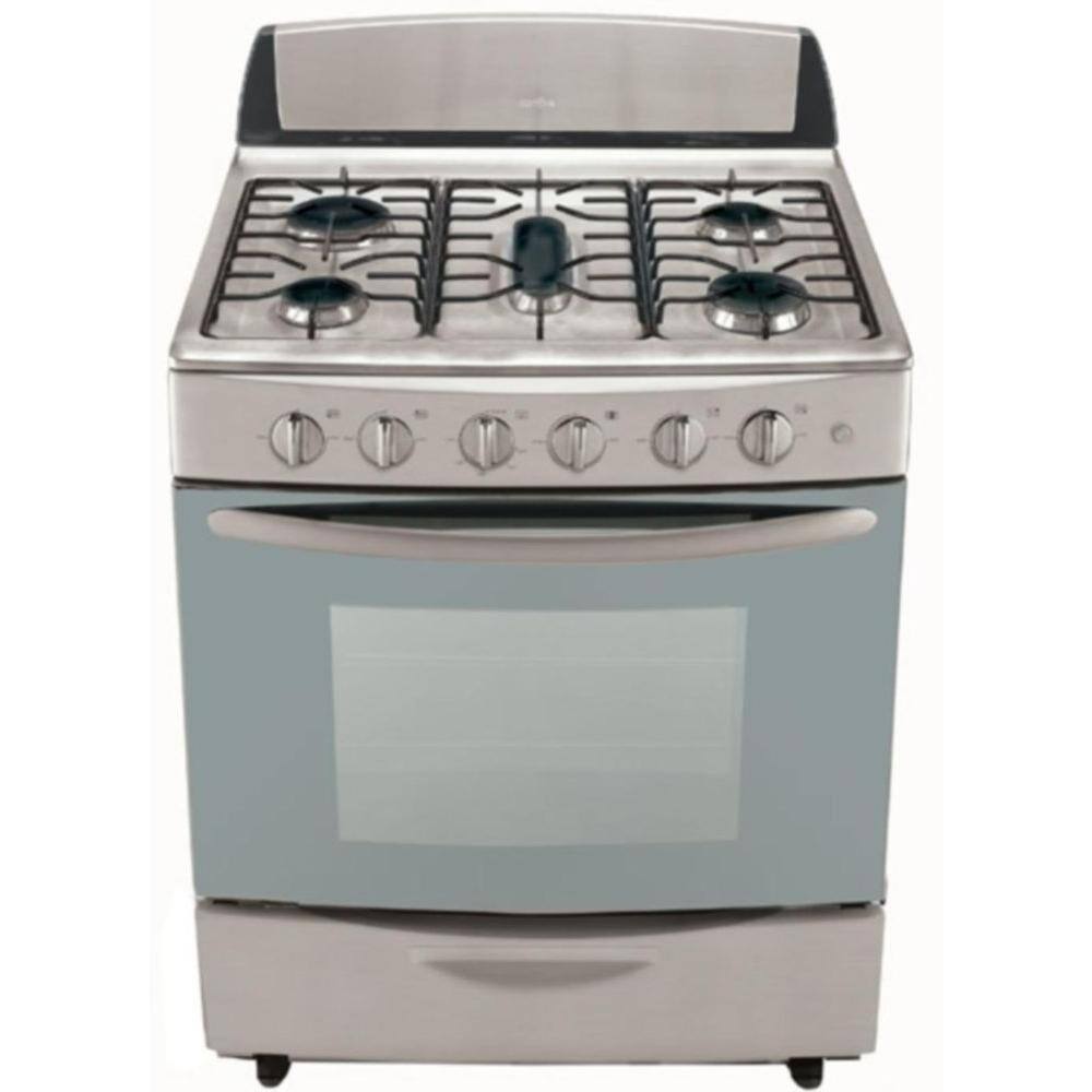 Mabe 30 in. 4.8 cu. ft.Gas Range in Stainless Steel EM1765XO - The Home ...