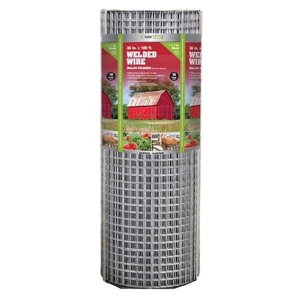 PDTEND 3 ft. x 164 ft. Outdoor 6 in. 13 Gauge Metal Silver Galvanized ...