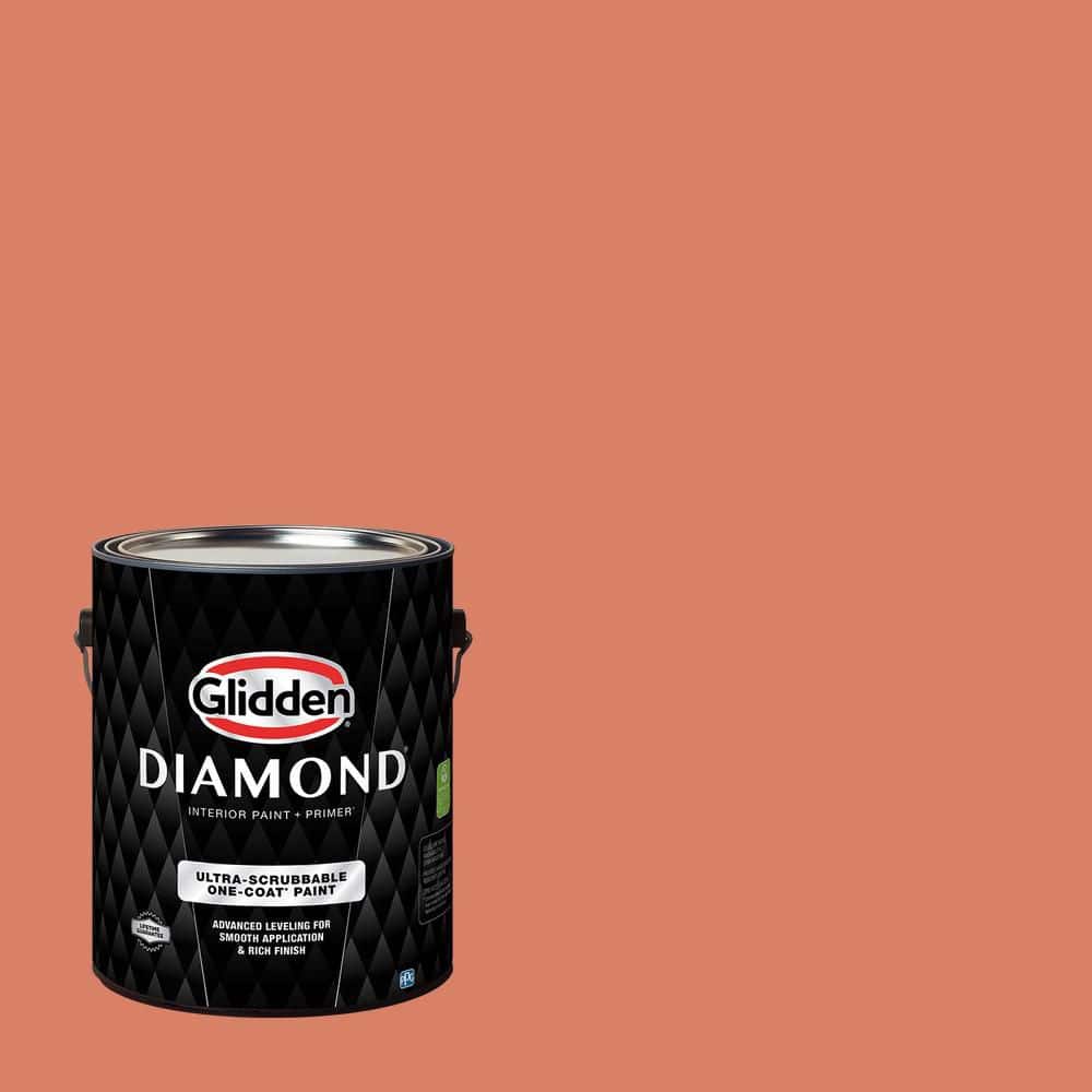 Glidden Diamond 1 gal. PPG1192-6 Summer Sunset Ultra-Flat Interior ...