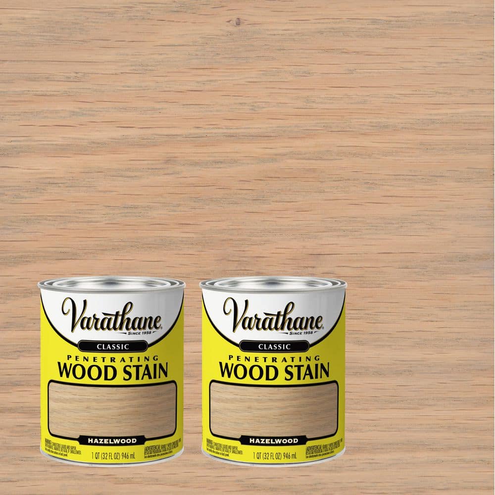 Varathane 1 qt. Hazelwood Classic Interior Wood Stain (2-Pack) 355402 ...