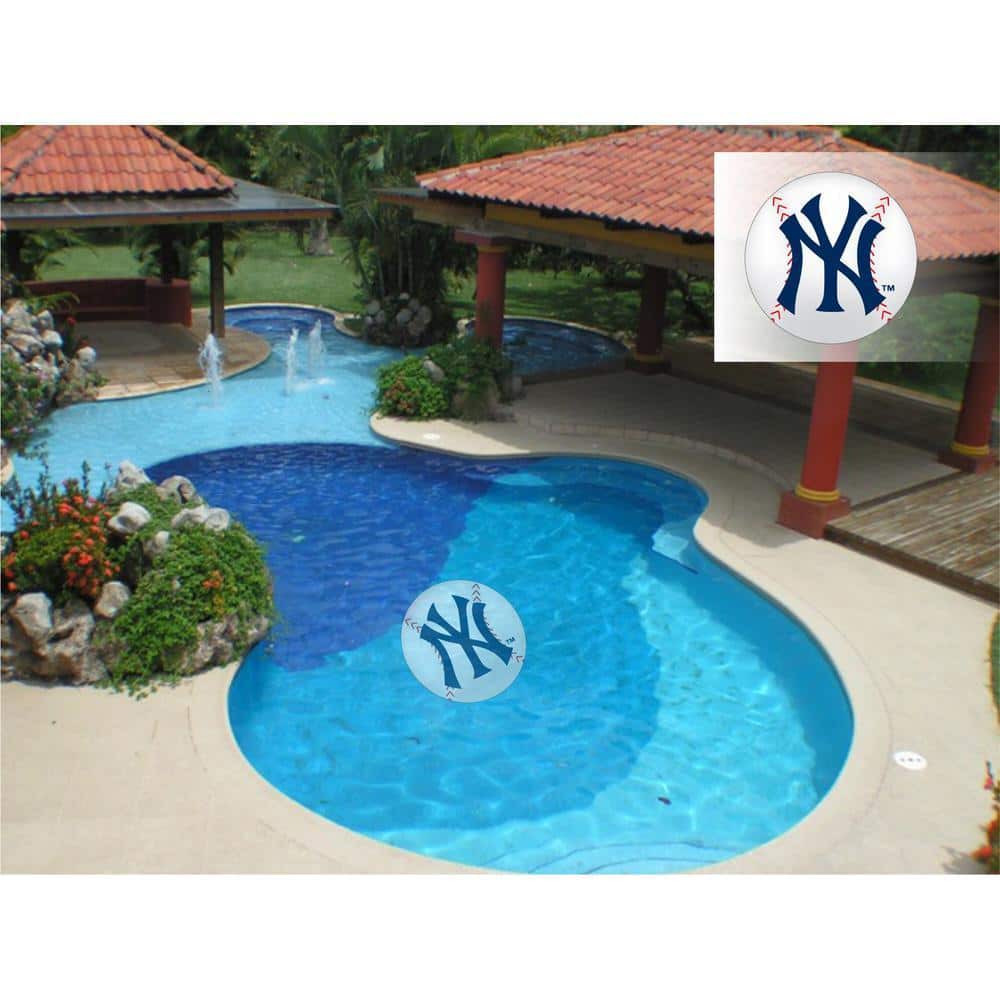 Applied Icon MLB New York Yankees 29 in. x 29 in. Small Pool Graphic ...