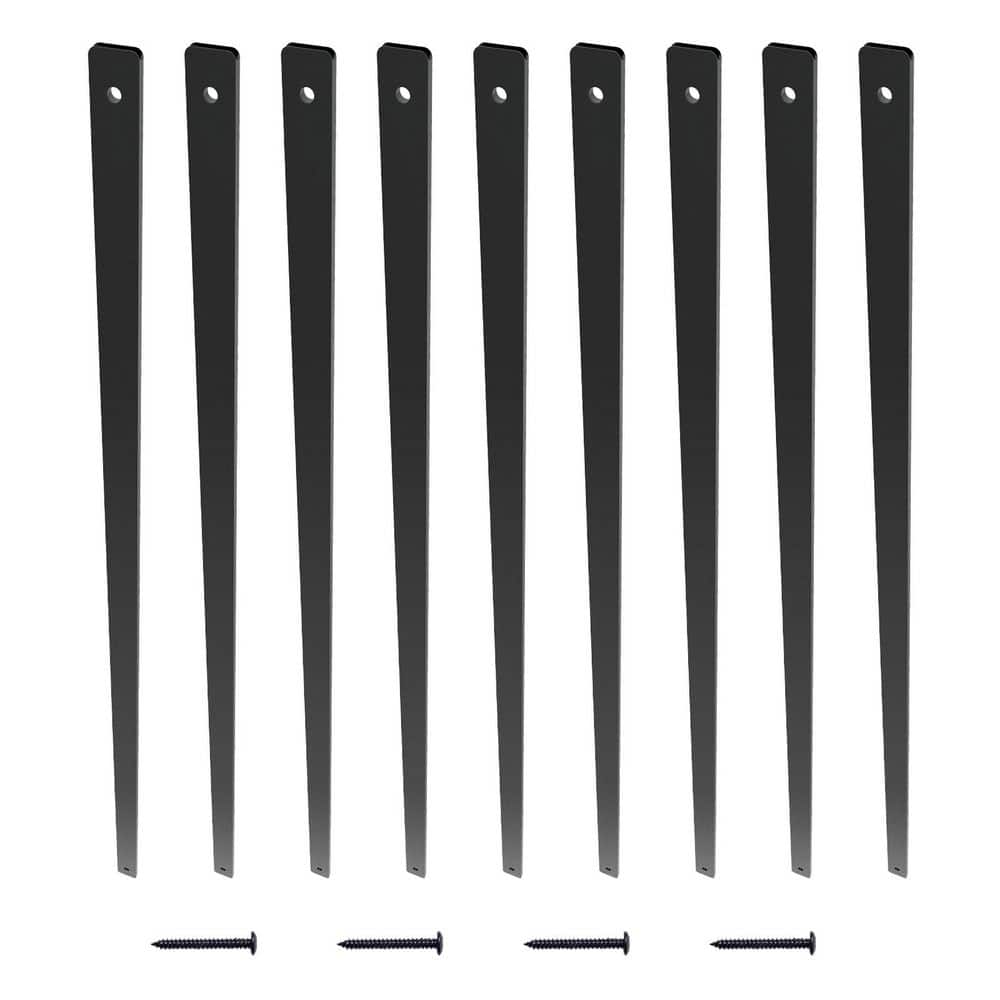 SVOPES 38 in. x 1 in. Aluminum Alloy Staircase Balusters, 72-Pack Flat ...