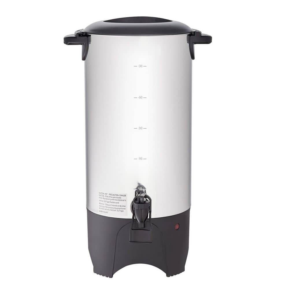 SKYSHALO Commercial Coffee Urn 50 Cups Stainless Steel Large Coffee ...
