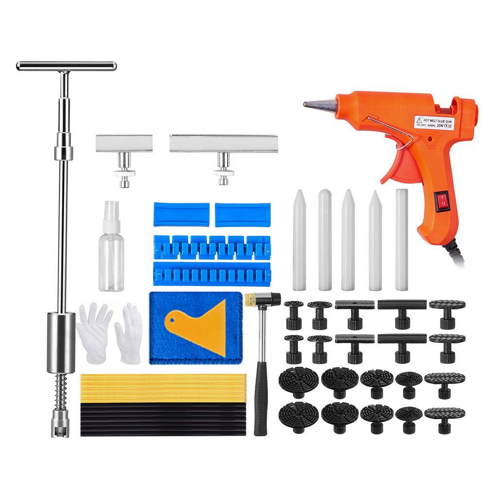 SKYSHALO 52 pcs Dent Removal Kit, Paintless Dent Repair Kit Slide ...