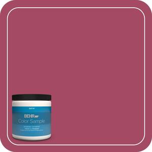 BEHR PREMIUM PLUS 8 oz. #120D-5 Glazed Raspberry Semi-Gloss Interior ...