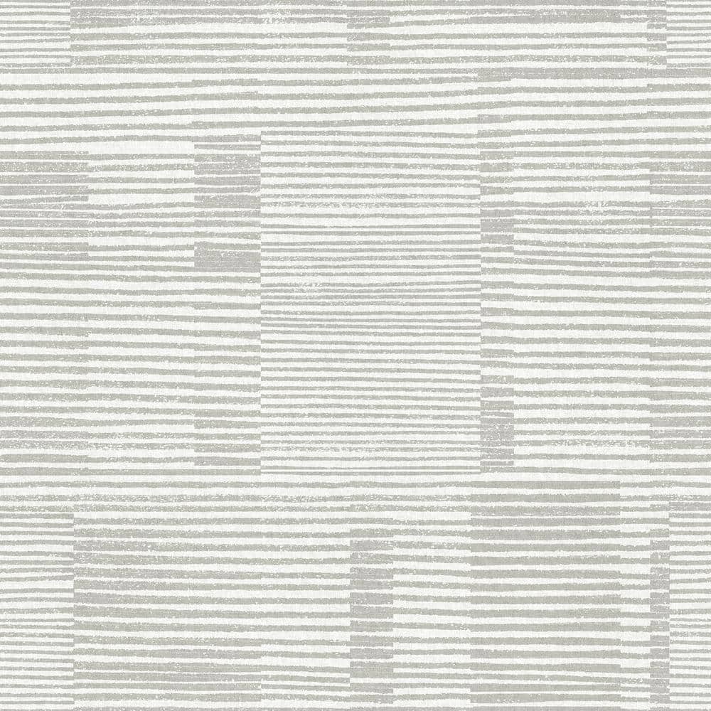 A-Street Prints Callaway Woven Stripes Grey Matte Paper Wallpaper ...