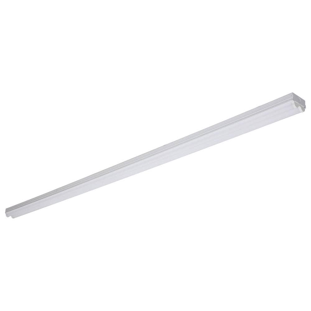 SATCO 8 ft. LED Garage Workshop Ceiling Strip Light Hardwire 9000 ...