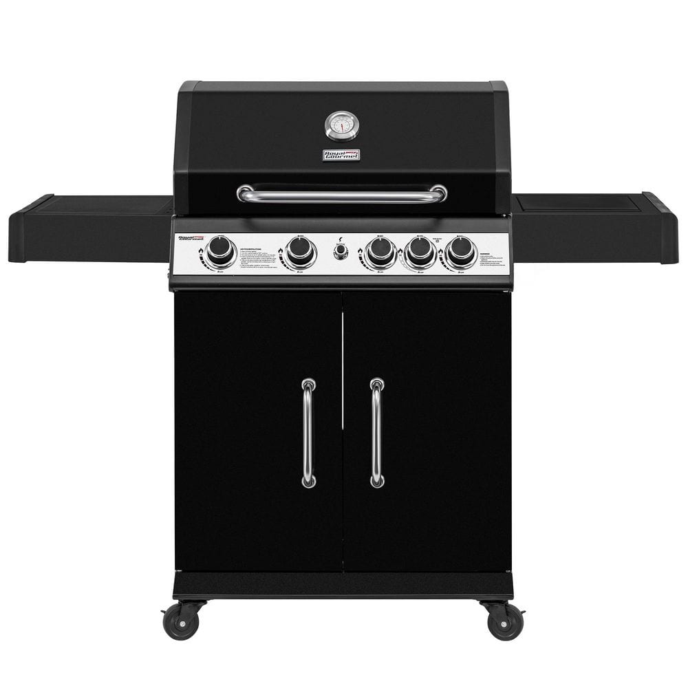 Royal Gourmet 4+1 Burner Propane Gas Grill, Cabinet Style, 49,000 BTU ...