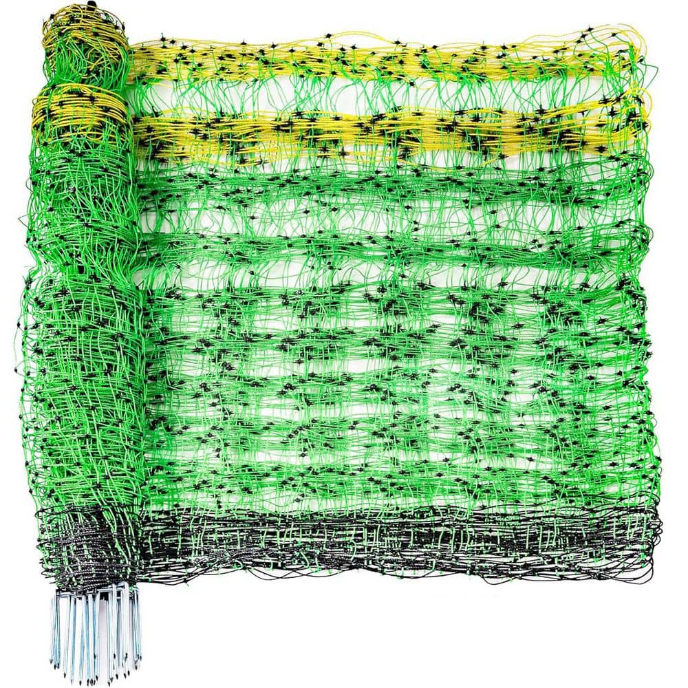 KIWDZFU Electric Fence Netting 47.2H x 164 ft. L Portable Livestock ...