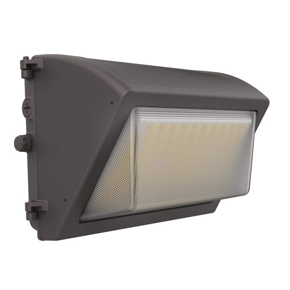Lecoht 900-Watt Equivalence 18000 Lumens Bronze Integrated LED Commercial Security Flood Light ...