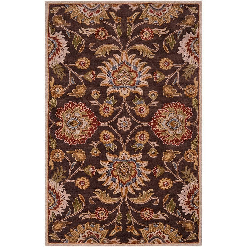 Livabliss Artes Chocolate 9 ft. x 12 ft. Area Rug Artes-912 - The Home ...