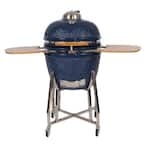 BergHOFF 13 in. Ceramic Charcoal Grill in Blue 2415703 - The Home Depot