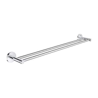 GROHE Essentials Wall-Mounted Soap Dispenser with Holder in StarLight ...