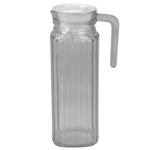 JoyJolt 40 fl.oz Clear Beverage Serveware Glass Drink Pitcher with ...