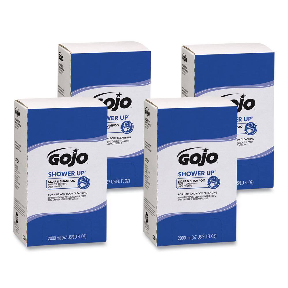 GoJo 2000 ml Refill Rose Colored Pleasant Scent Shower Up Soap and ...