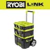 RYOBI 22.2 in. LINK Rolling Tool Box with LINK Medium Tool Box and LINK ...